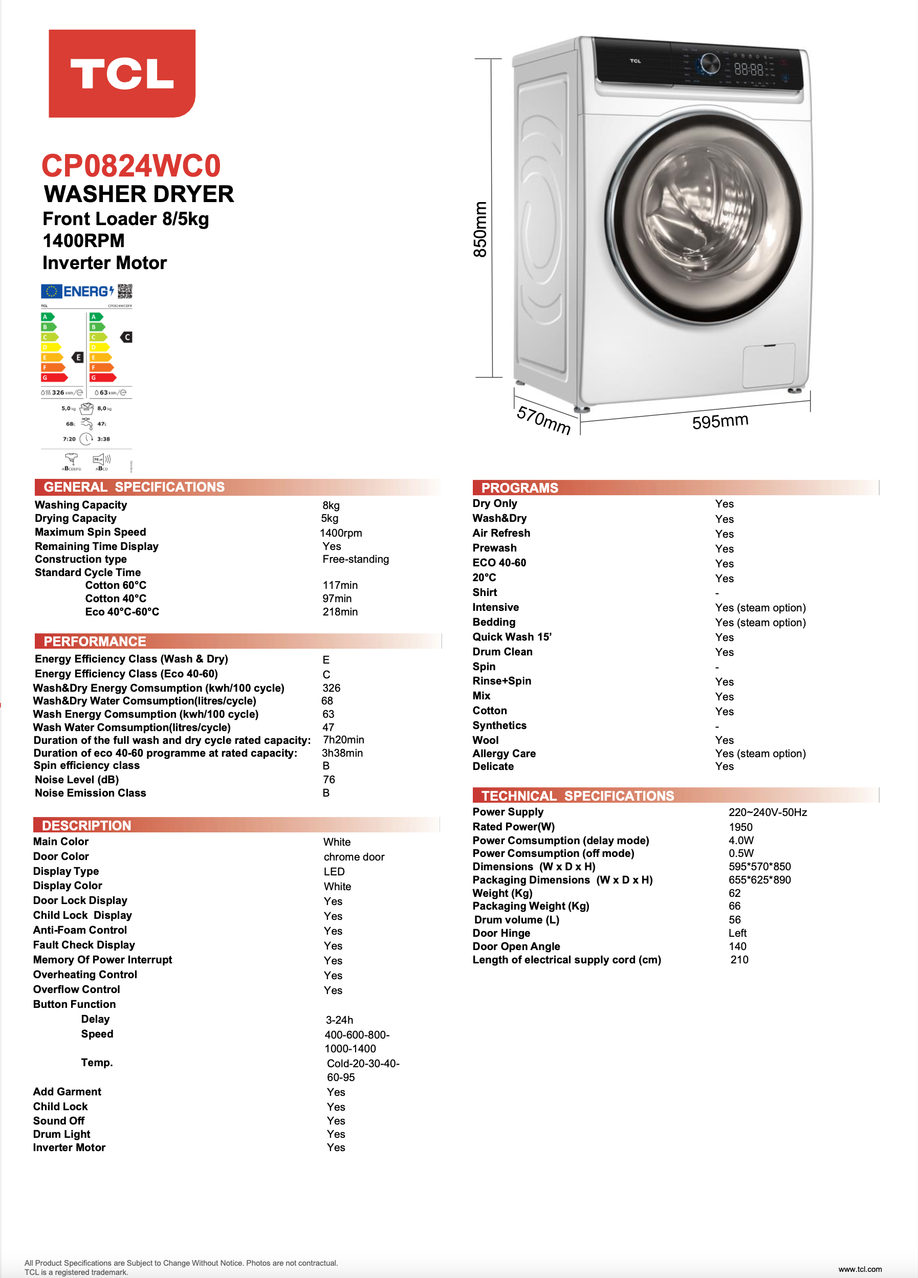 Washing Machine I Washer Dryer